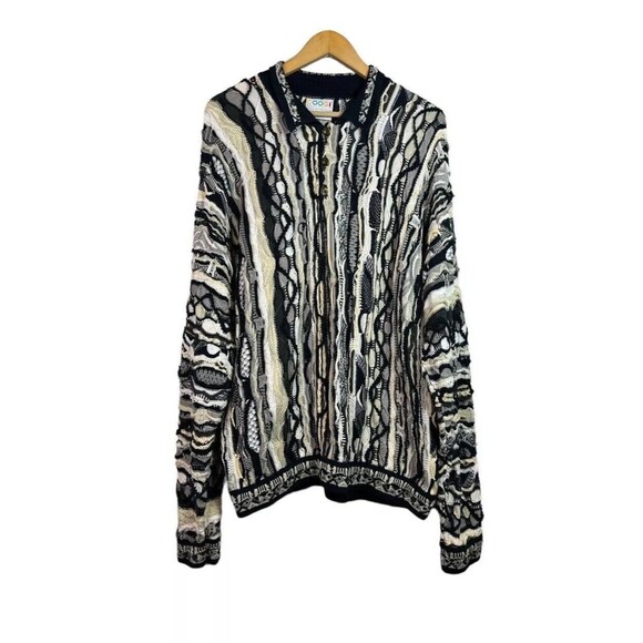 COOGI | Sweaters | Coogi Rare Vintage Mens 9s Textured Knit Collar ...